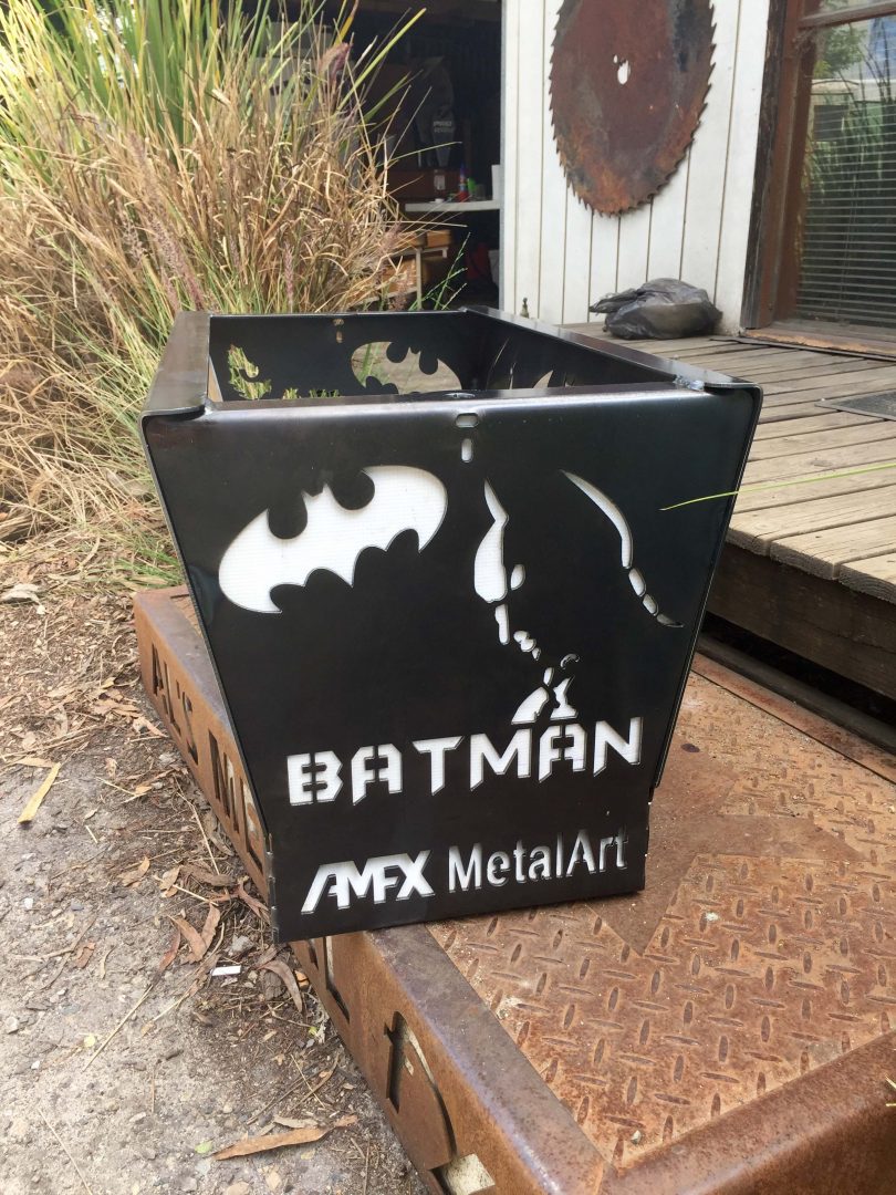 Batman Fire Pit | AMFX Metal Art Fire Pits & Accessories Ph: 0405733335