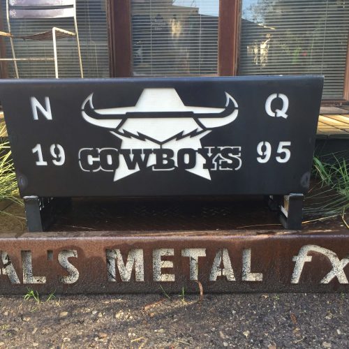 Flat Pack Parramatta Eels Fire Pit - AMFX MetalArt Fire Pits & Accessories