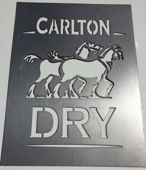 Carlton Dry Sign Large | AMFX Metal Art