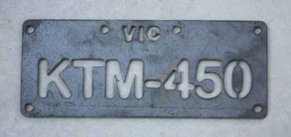 ktm-number-plate | AMFX Metal Art