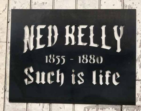 Ned Kelly Sign Large | AMFX Metal Art