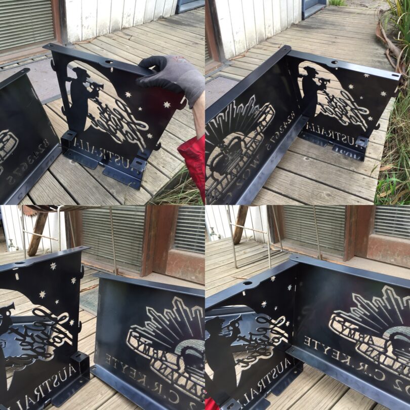 FLAT PACK Australian Army Fire Pit | AMFX Metal Art Fire Pits