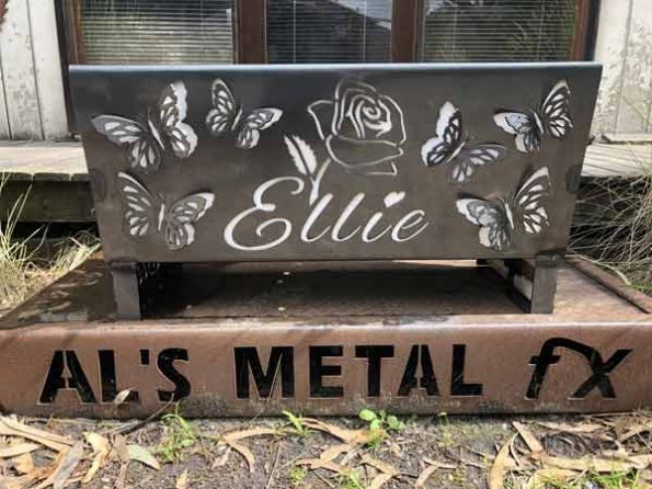 3D Customised Butterfly Fire Pit | AMFX Metal Art Fire Pits & Accessories