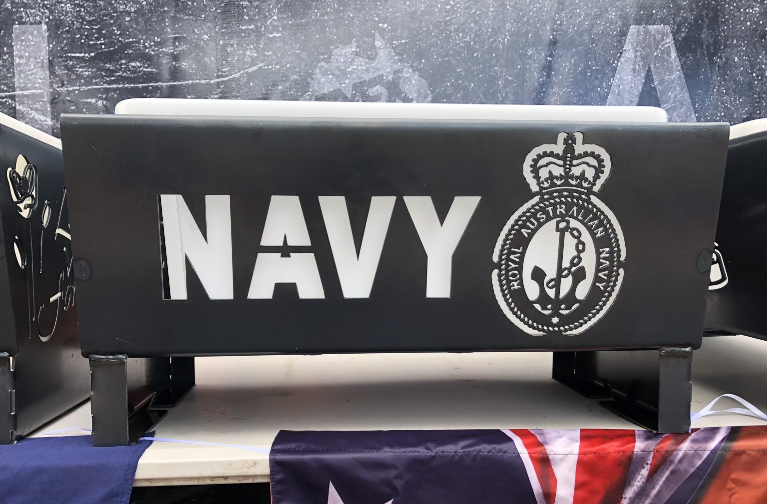 FLAT PACK ANZAC Australian Navy Fire Pit | AMFX Metal Art Fire Pits
