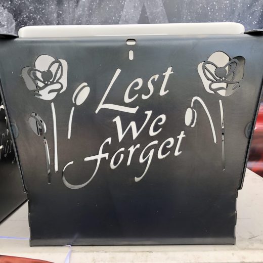 FLAT PACK ANZAC Australian Army Fire Pit - AMFX MetalArt Fire Pits